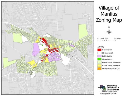 Village Of Manlius Zoning Map Pdf Syracuse Community Geography