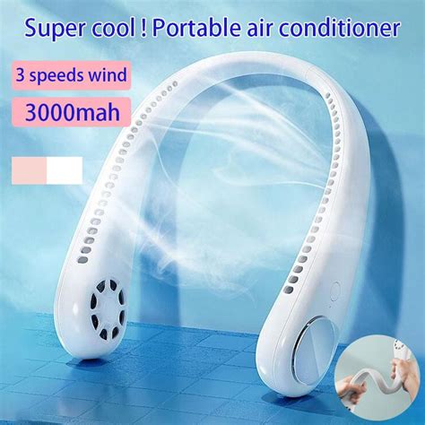Nieuwe Draagbare Hangende Nekventilator Mini Elektrische Draadloze
