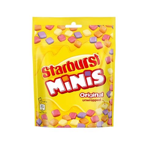 Starburst Minis Original Unwrapped Lollies 125g Or 137g Redfern