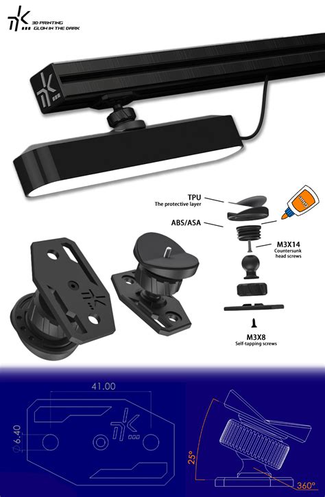 3d File Philips Hue Smart Play Light Bar Base Kit Fixed Bracket Racing