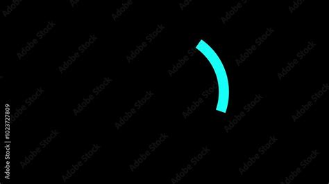 Circle Loading Icon Loop Out Animation On Green Screen Background