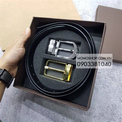 Bộ Thắt Lưng Cao Cấp Set 2 Mặt 1 Dây Dn233 Vàng Và Dn137 Bạc