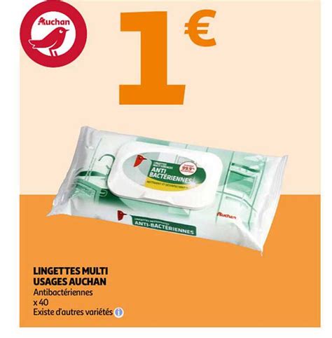 Promo Lingettes Multi Usages Auchan Chez Auchan ICatalogue Fr