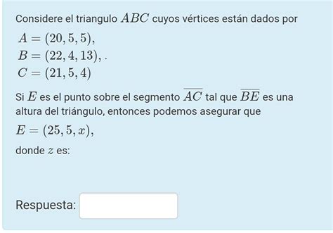 solved consider the triangle abc whose vertices are given
