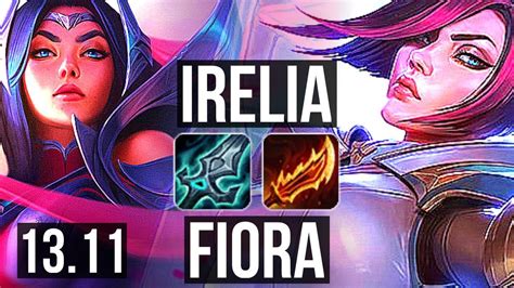 IRELIA Vs FIORA TOP 8 Solo Kills 1000 Games Legendary KR