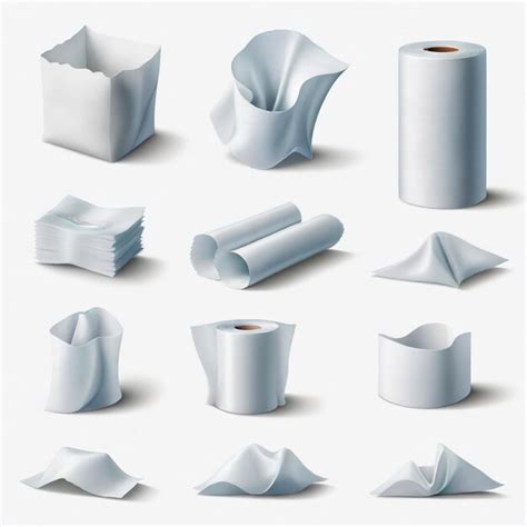 Tissue Vector Set White Background Isolated A High Qual Premium Ai