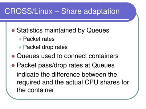 Ppt Adaptive Cpu Allocation For Software Based Router Systems