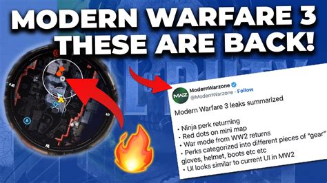 Call Of Duty Modern Warfare 3 Leak Says Red Dot Mini Maps Are Back