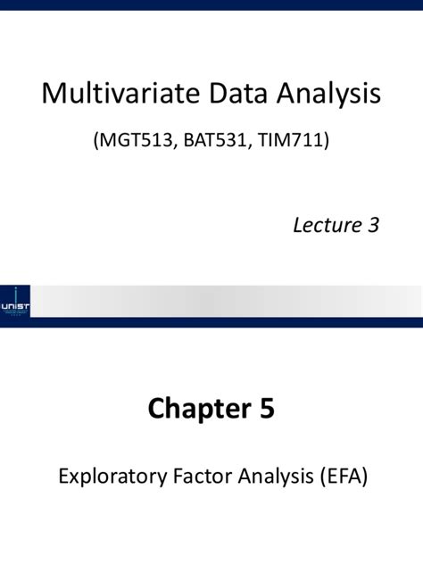 multivariate data analysis efa pdf factor analysis principal