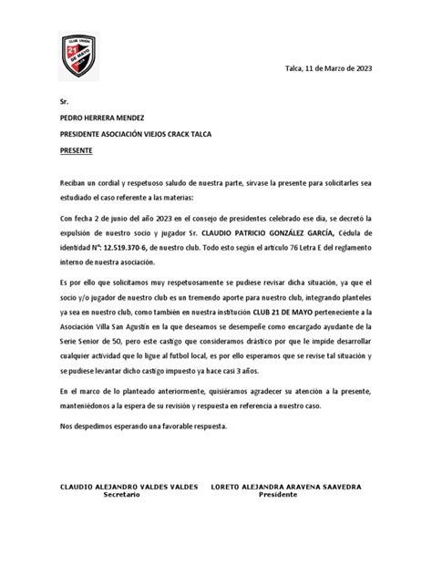 Carta Apelacion Pdf