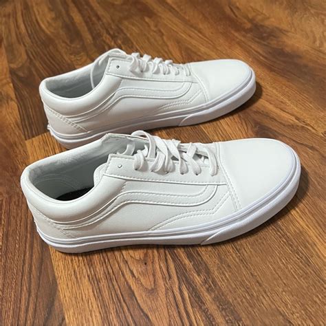 Vans Classic Tumble Old Skool Shoes White Gem