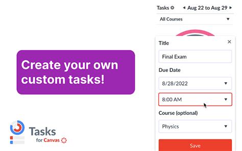 Tasks For Canvas™ Chrome Web Store