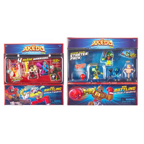 Akedo Ultimate Arcade Warriors Starter Pack And Warrior Collector Pack