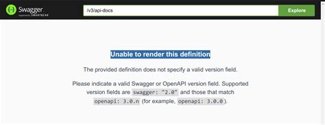 Unable To Render This Definition · Issue 683 · Springdocspringdoc Openapi · Github