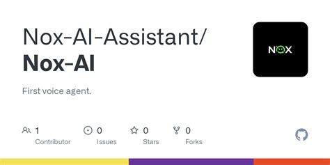 GitHub Nox AI Assistant Nox AI First Voice Agent