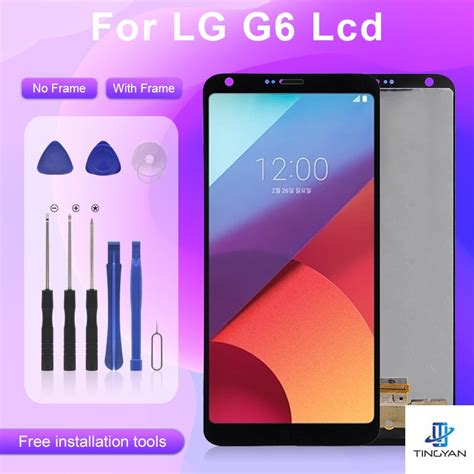 จอแสดงผล Lcd ดิจิไทเซอร์ หน้าจอสัมผัส พร้อมกรอบ สําหรับ Lg G6 ส่งฟรี