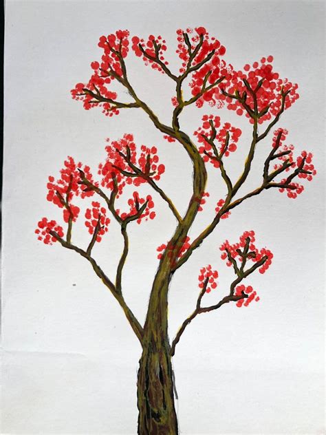 DIY Easy Tutorial On How To Paint Tree Trunk And Branches In Simple