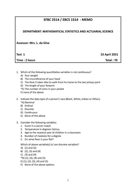 Efbs Test1 2021 Memo Memorandum EFBC 2514 EBCS 1514 MEMO