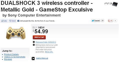 Gold Ps3 Controller Gamestop