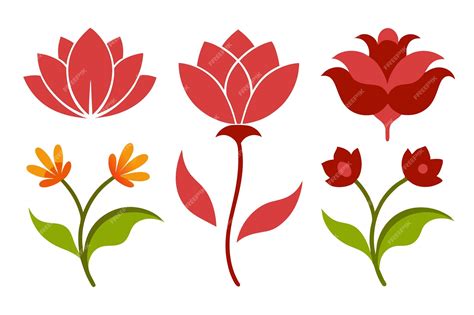 Vibrant Floral Clip Art Elegant And Eyecatching Designs Premium Ai