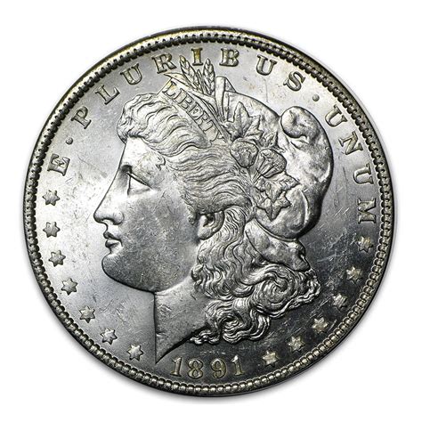 1891 P Morgan Silver Dollar Brilliant Uncirculated Bu