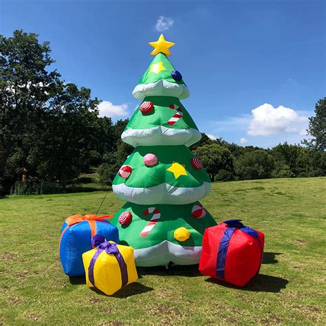 Luyoext 6 Ft Inflatable Christmas Tree Built In Led Lights