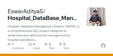 Hospital Database Management System Hospital Database Information Docx