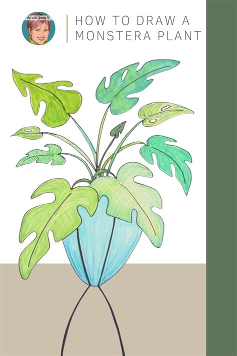 How To Draw A Monstera Leaf Step By Step
