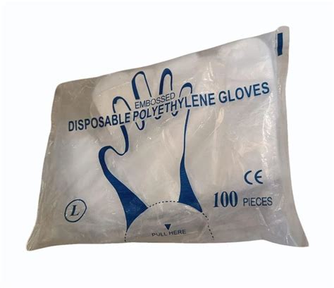 Embossed Disposable Polyethylene Gloves Size Large At ₹ 49pack In