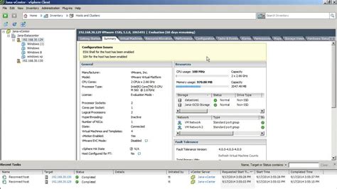 Vmware Basics How To Check Esx Memory And Cpu Youtube