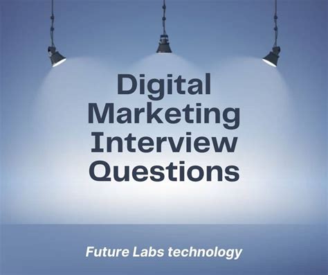Top Digital Marketing Interview Questions With Answers