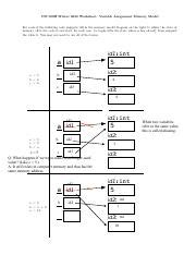 Understanding Variable Assignment And Memory Model In Programming CSC H Winter