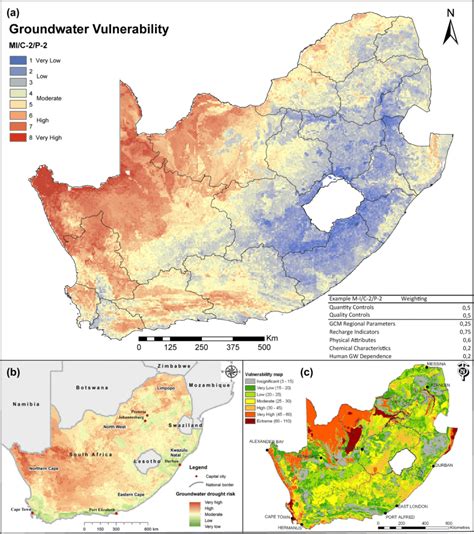 Distribution Of A Groundwater Vulnerability From The Selected Scenario Download Scientific