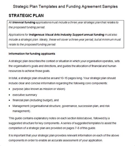 14 Strategic Plan Templates Free Word Templates Free Word Template