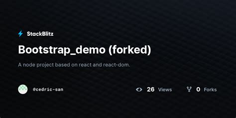 Bootstrapdemo Forked Stackblitz