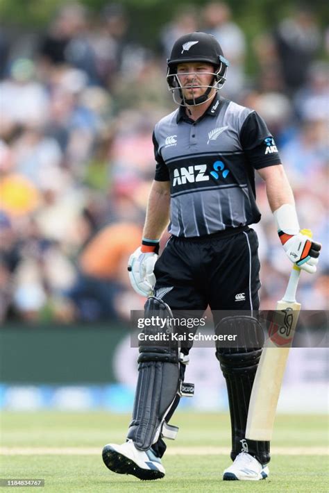 Tim Seifert Of New Zealand Looks Dejected After Being Dismissed By