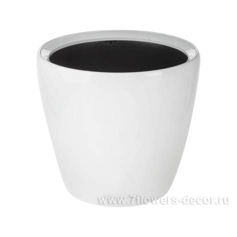 Кашпо пластик Lechuza Classico Ls Complete White D28xh26см