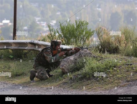Srinagar Indian Controlled Kashmir 18th Sep 2016 An Indian Army