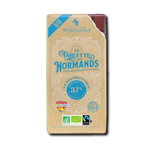 CHEVALIERS D ARGOUGES BIO Tablette Chocolat Lait 37 CÔTÉ SUCRÉ