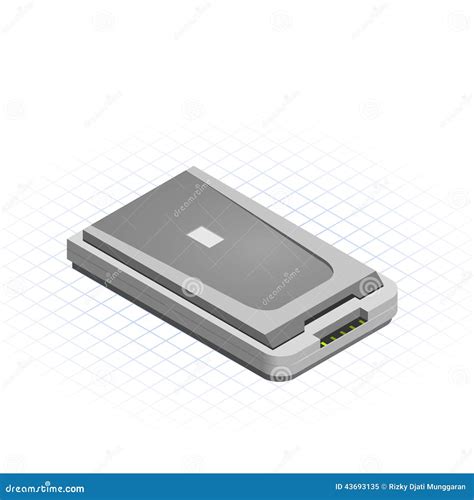 Isometric Scanner Vector Illustration Stock Vector Illustration Of