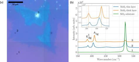 A Optical Microscopy Image Of Mos 2 Films Grown On Sio 2 Si