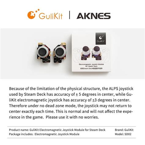 GuliKit Electromagnetic Joystick Module For Steam Deck OLED Steam Deck