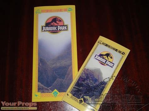 Jurassic Park Jurassic Park Brochure Replica Movie Prop