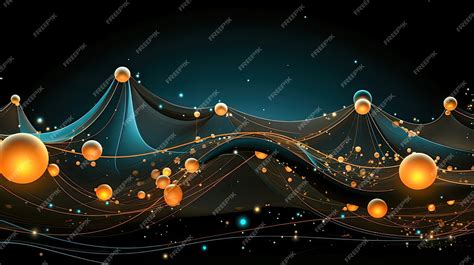 Premium Photo Abstract Data Visualization With Flowing Lines And
