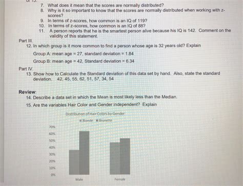Solved Z Score Practice Part 1 1 What Information Does A Chegg Com