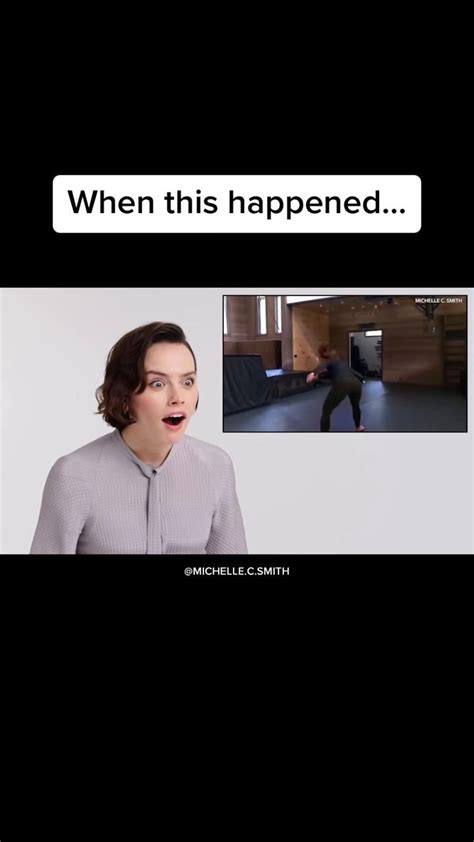 What Would You Do If Daisy Ridleywatched Your Video 🙀 Starwars