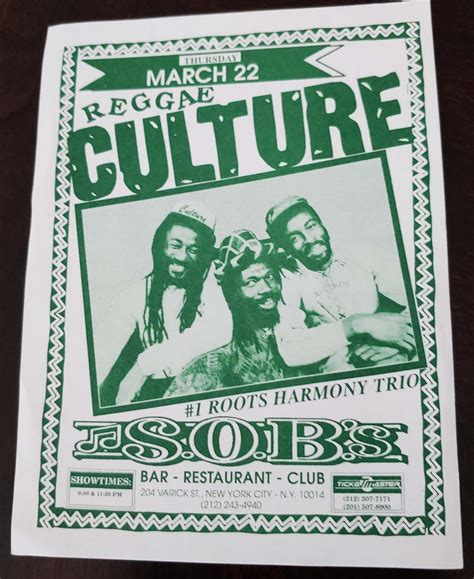 Culture Formed In 1976 As The Vocal Trio Led By Joseph Hill Radio