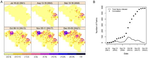 Figure 1 From A Dynamic Spatio Temporal Model To Investigate The Effect Of Cattle Movements On