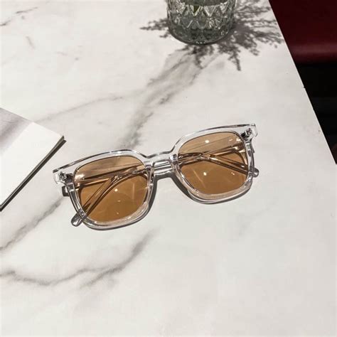 Heys Fashion Sunglasses Korean Square Glasses Brown Retro Sunglasses