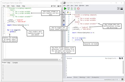 Rhino 8 Grasshopper Script Editor Design Feedback Grasshopper